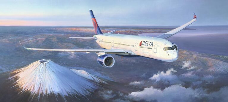 Rick Herter | Fuji Flyby / Delta Airlines A-350